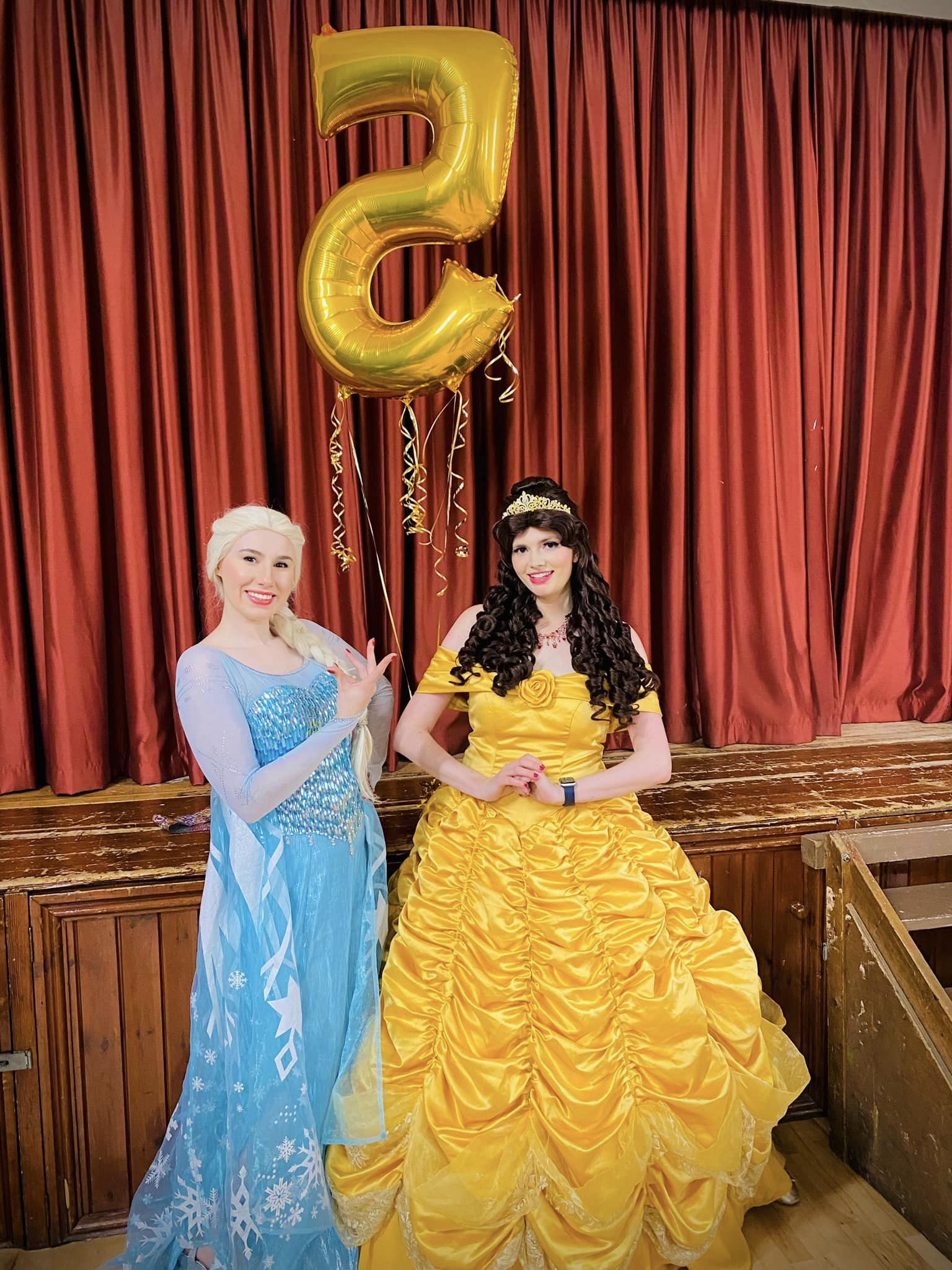 The Gold and Silver Princess Duo | Tiara Princess Parties Manchester