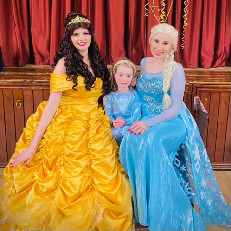 The Gold and Silver Princess Duo | Tiara Princess Parties Manchester