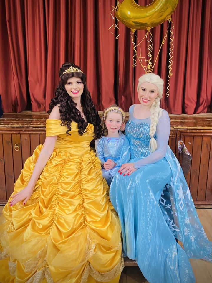 The Gold and Silver Princess Duo | Tiara Princess Parties Manchester